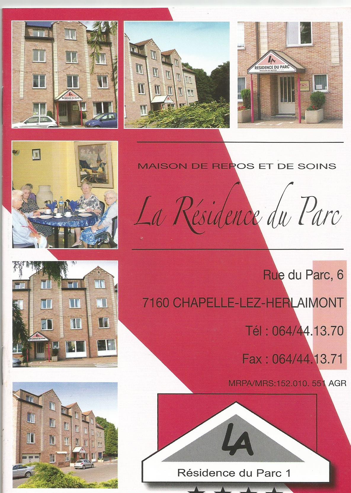 Résidence du Parc • Maison de repos | CHAPELLE-LEZ-HERLAIMONT